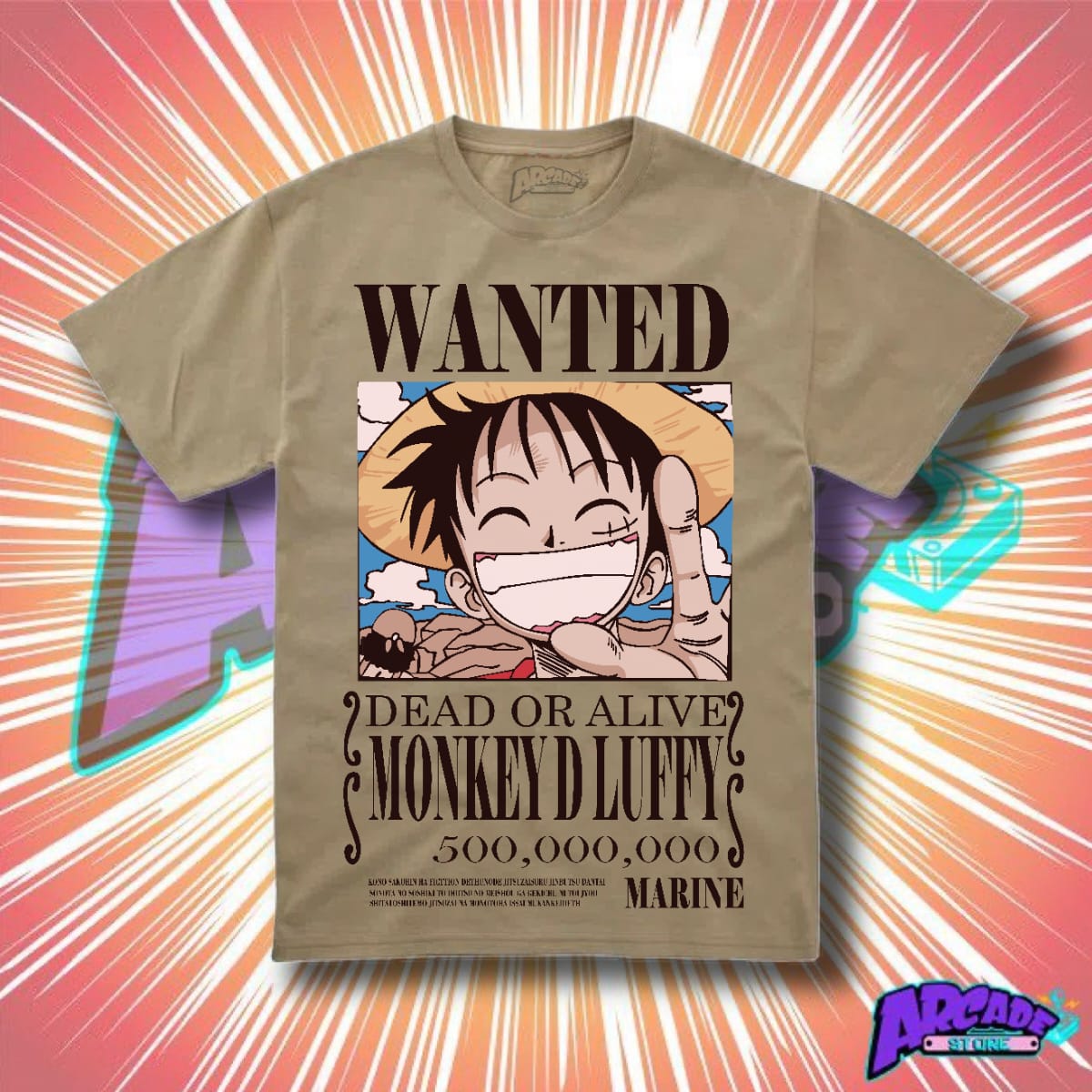 Playera Luffy Wanted - ARCADE – Lemon Games
