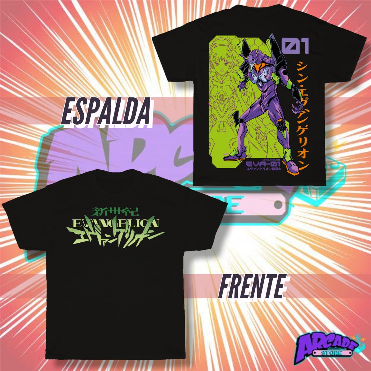 Playera Eva-01 - ARCADE – Lemon Games
